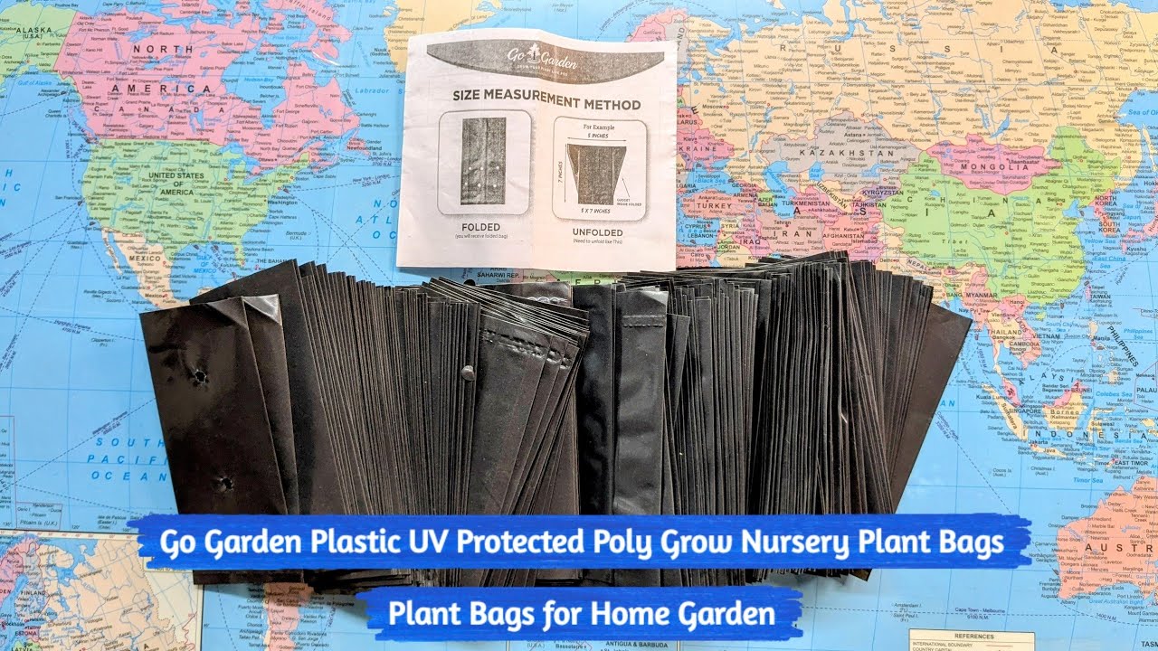 Go Garden Plastic UV Protected Poly Grow Nursery Plant Bags | Plant ...