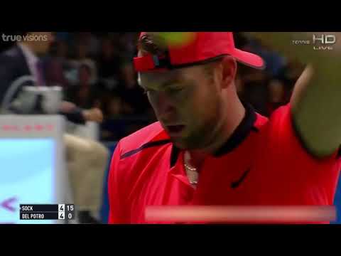 Juan Martin Del Potro vs Jack Sock - Stockholm 2016