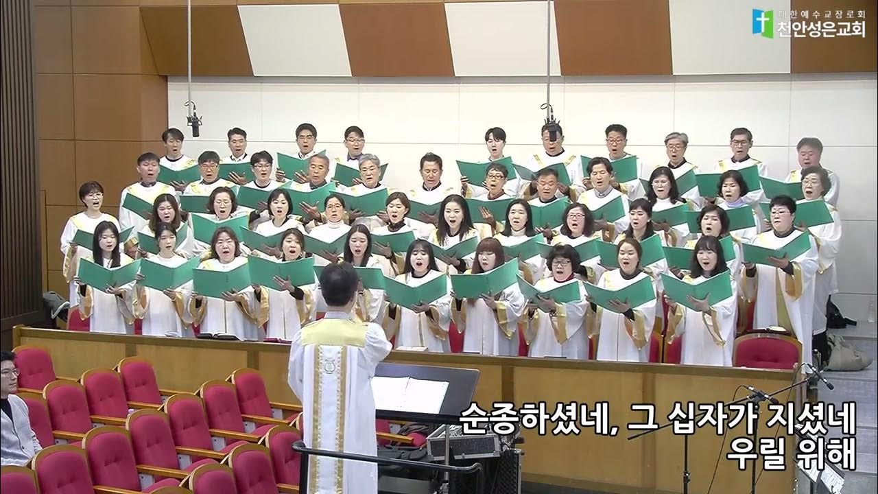 사랑하셔서 오시었네 천안성은교회할렐루야성가대 20240317 Youtube