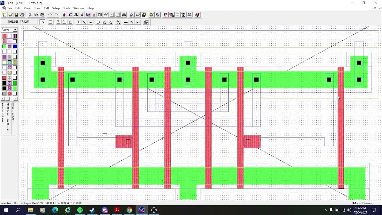 DESIGN 2 inputs XOR GATE LAYOUT USING L-EDIT SOFTWARE - YouTube