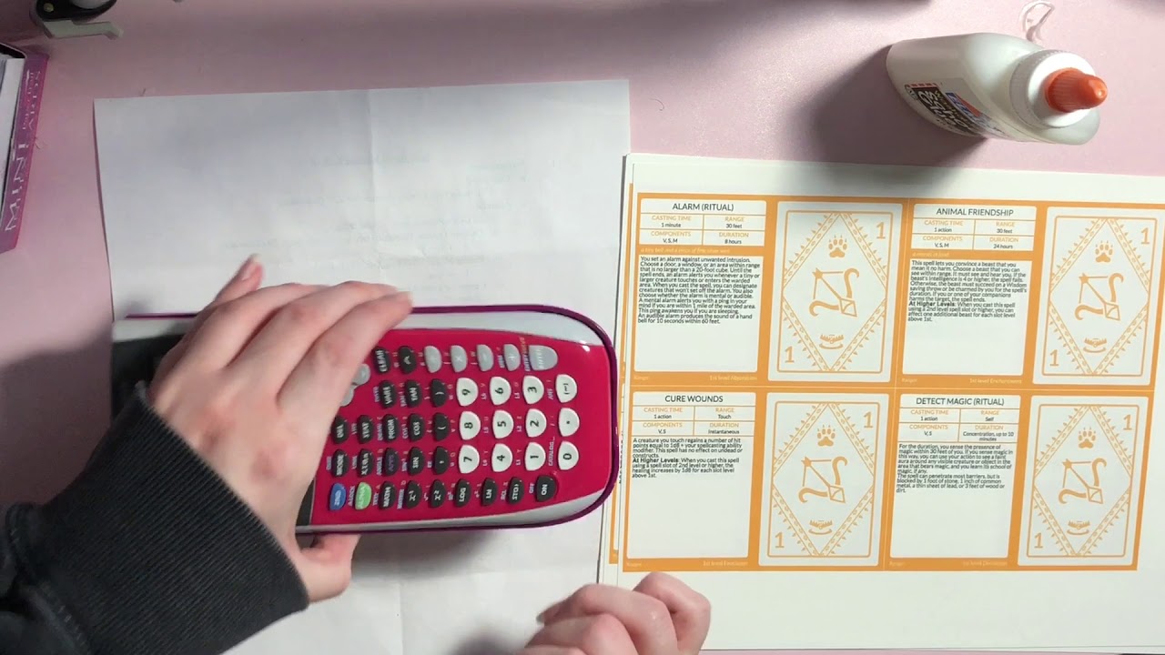 newbie dm things: diy spell cards - YouTube