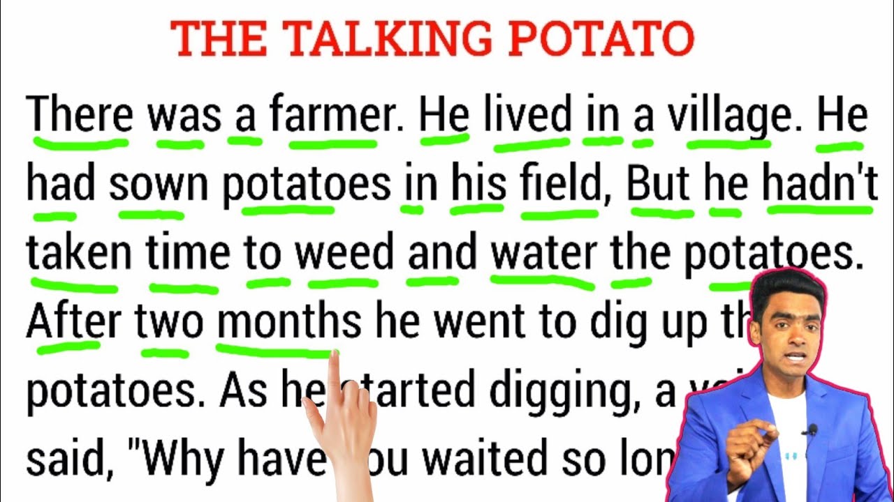 The Talking Potato - english story l English reading practice l english ...