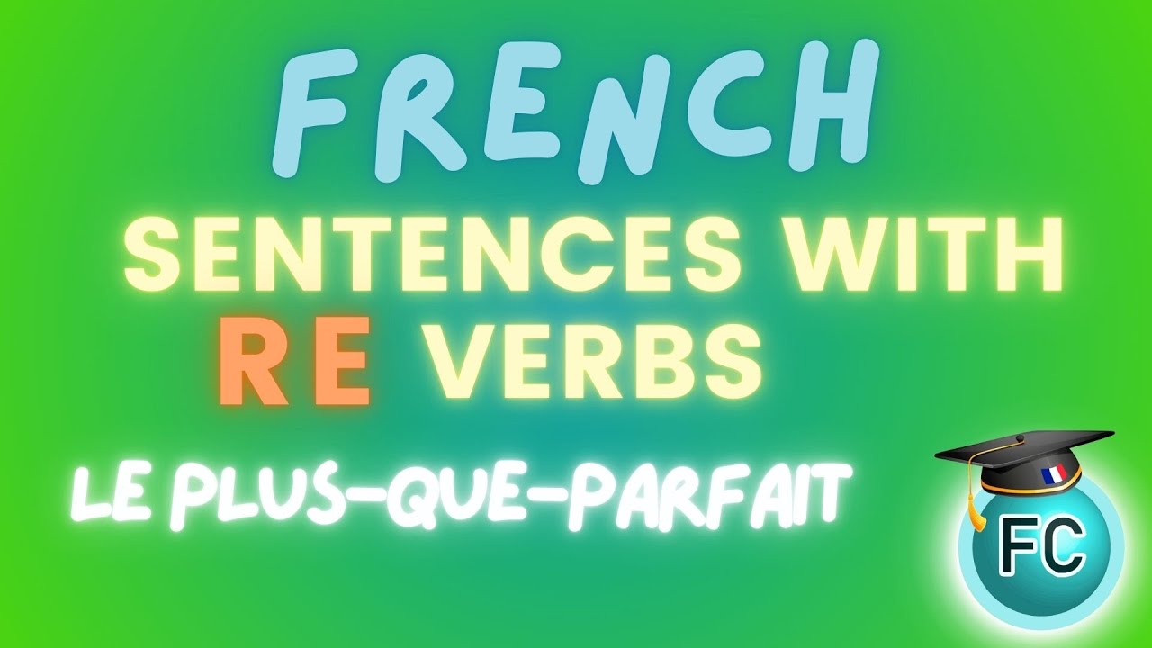 How to conjugate RE verbs plus-que-parfait in French #frenchgrammar # ...