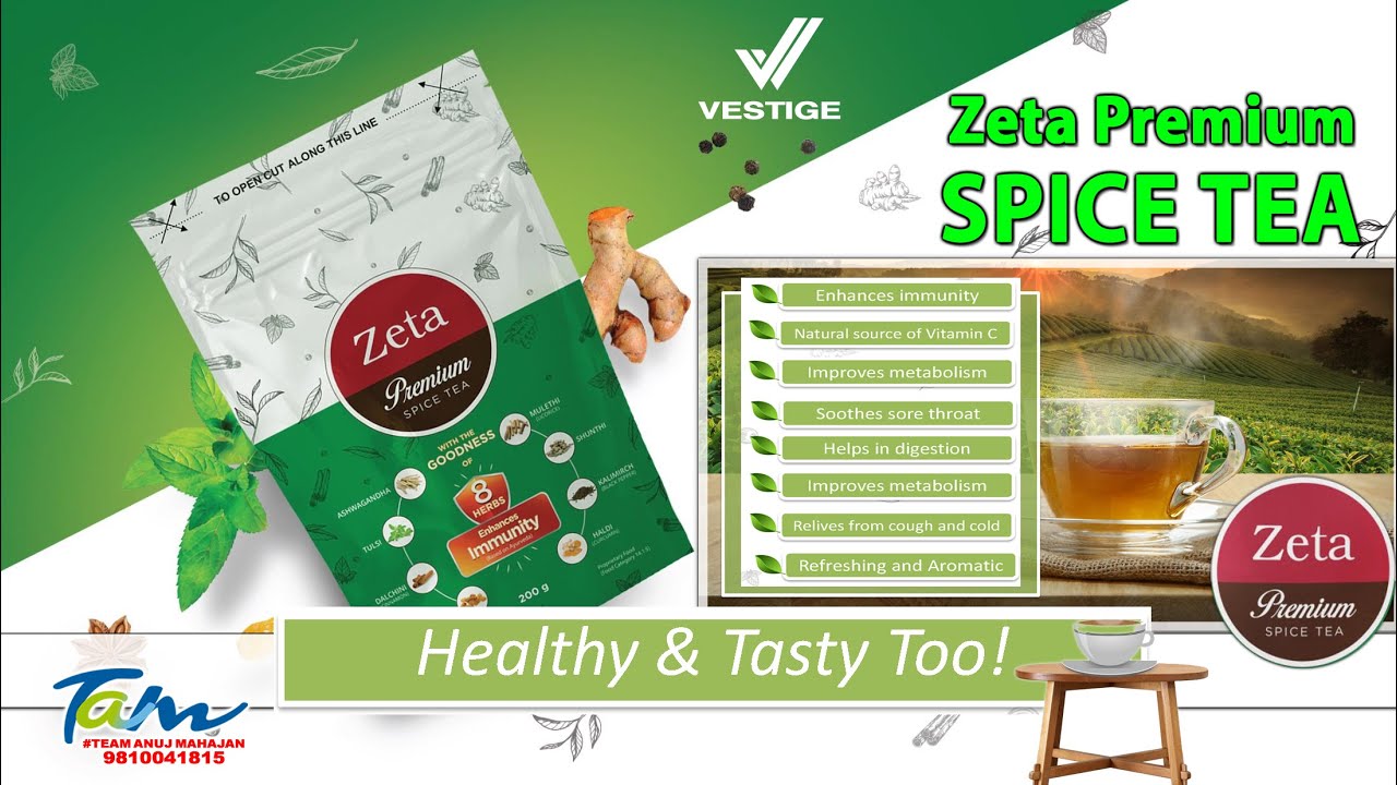 Vestige Zeta Premium Spice Tea Presentation || #Tea ☕Benefits ...