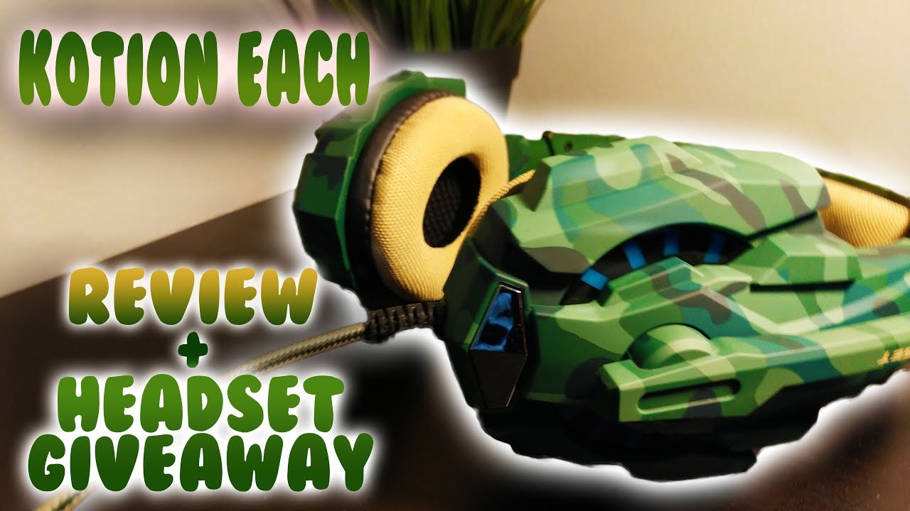 KOTION EACH 9600 GIVEAWAY/REVIEW! GAMING HEADSET - YouTube