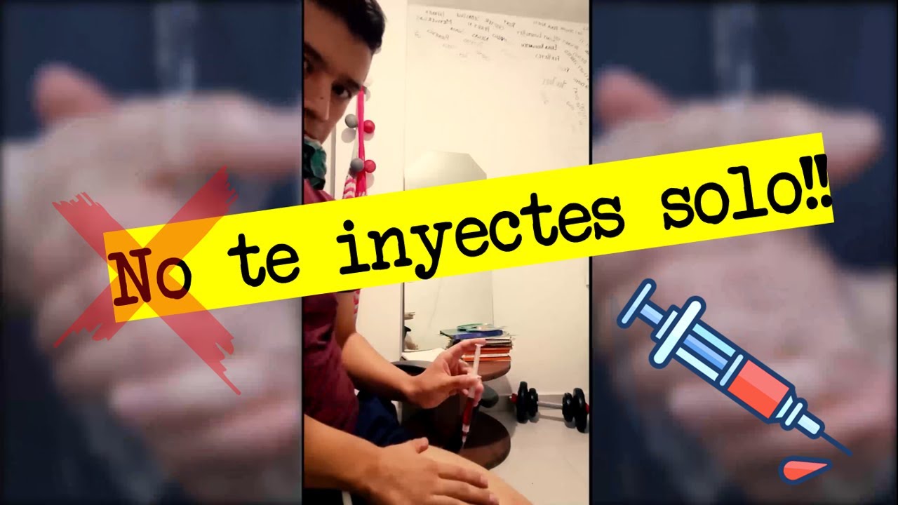 Como inyectarse SOLO en la PIERNA (No lo hagan) - YouTube