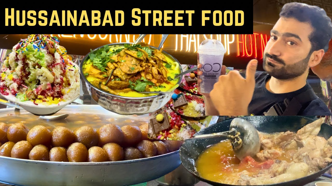 Food Street of Hussainabad, Karachi | Khousey, Beef Pulao, Gola Ganda ...
