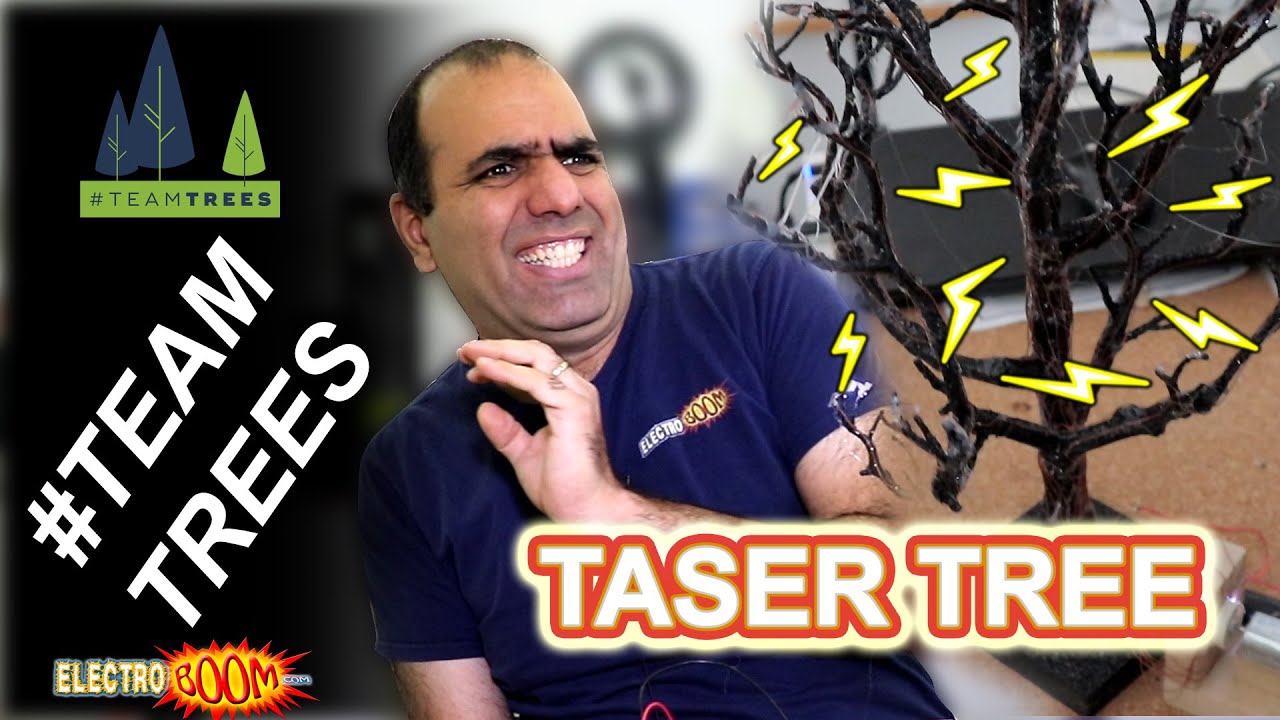 Making a TASER TREE & Planting 20 MILLION TREES! #TeamTrees - YouTube
