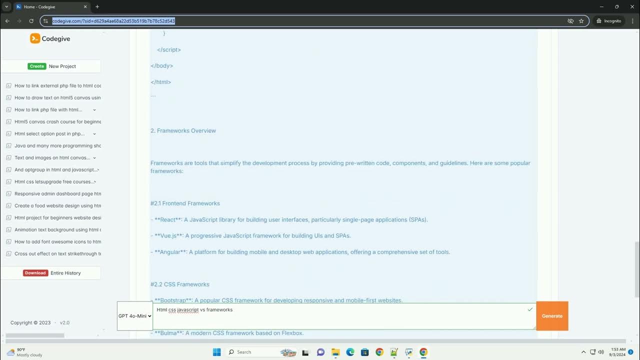 Html css javascript vs frameworks - YouTube