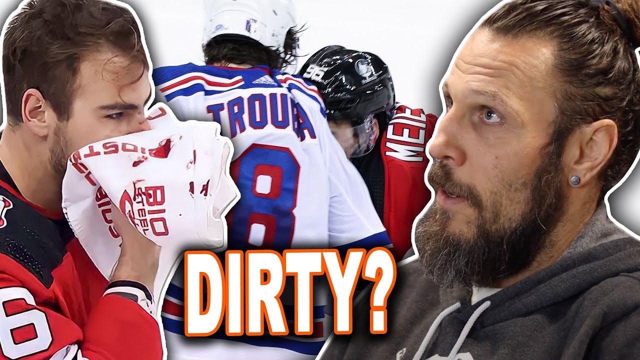 Jacob Trouba's hit on Timo Meier: CLEAN OR DIRTY? - YouTube