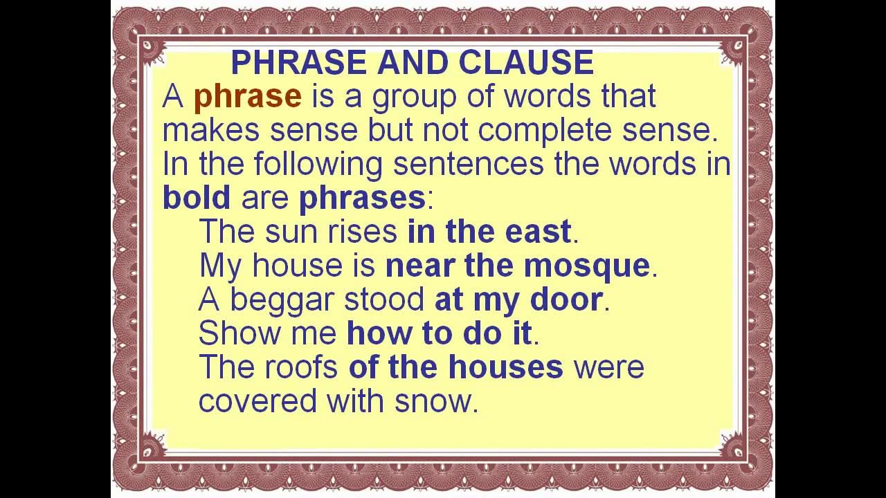 Sentence, Phrase, Clause, Parts of Speech Basics for teachers to teach ...