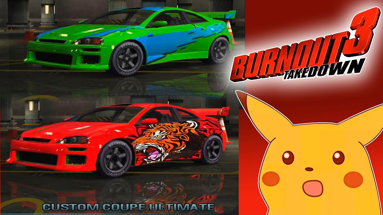Burnout 3 Takedown Moded Custom Coupe Ultimate New Skin - YouTube