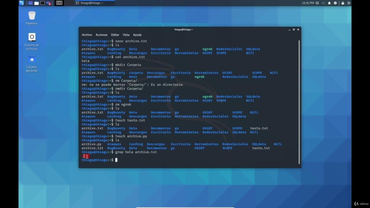 3.-📌COMANDOS BASICOS DE KALI LINUX - YouTube