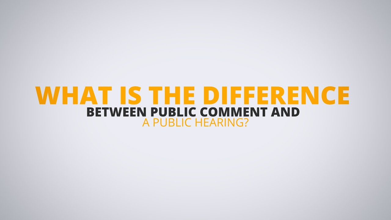 Ask The Village: What is the Difference Between Public Comment and a ...