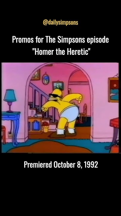 Promos for The Simpsons episode “Homer the Heretic” (1992) #thesimpsons ...