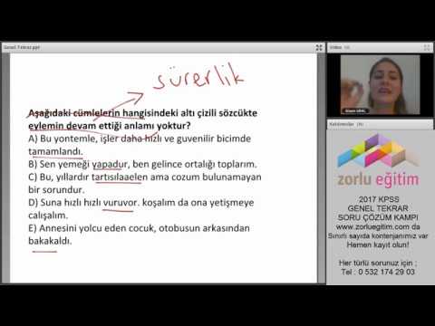 KPSS Türkçe Genel Tekrar Soru Çözümü #1  Gizem URAL