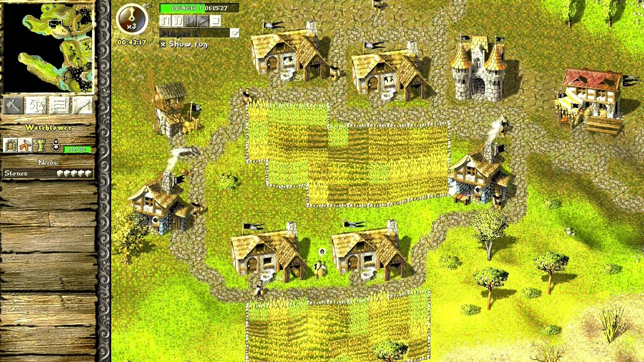 Knights and Merchants (KaM) Remake - No Escape in 1h19m4s (r6720) - YouTube