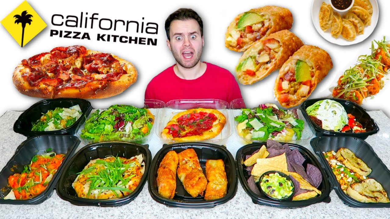 Trying California Pizza Kitchen FULL APPETIZERS MENU! $100 Taste Test ...