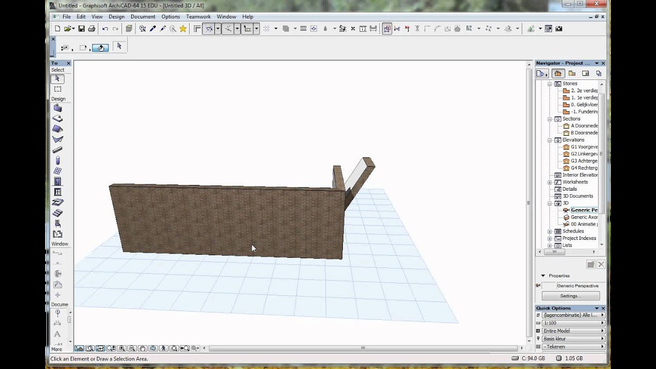 ArchiCAD tutorial_sloping wall (RPortierProductions).avi - YouTube