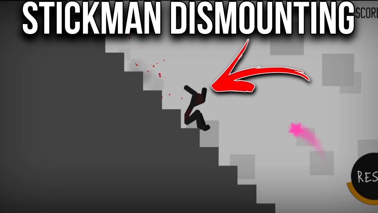 Stickman Dismounting || Stick man game Played First Time || Stickman ...