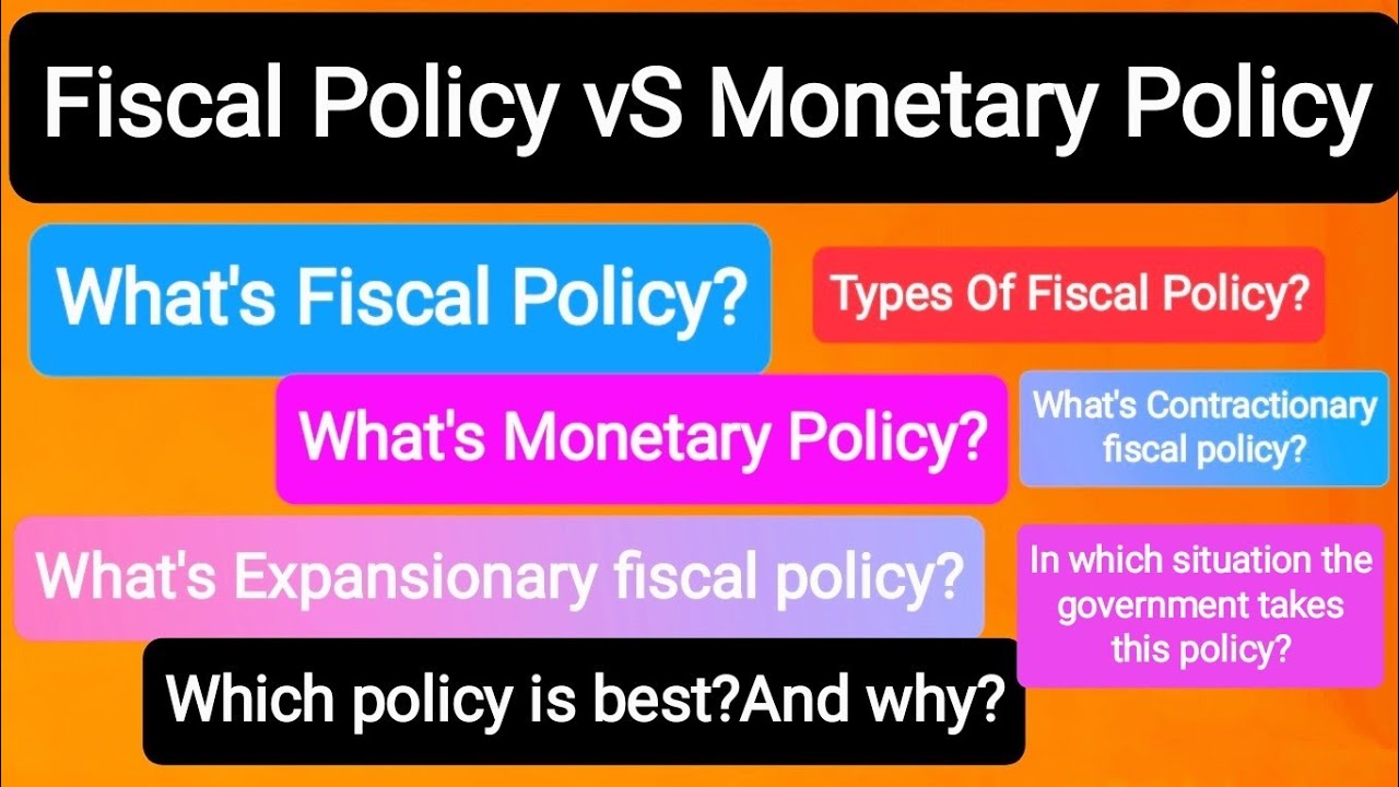 #Fiscal_policy vS #Monetary_policy.What's #Expansionary & # ...