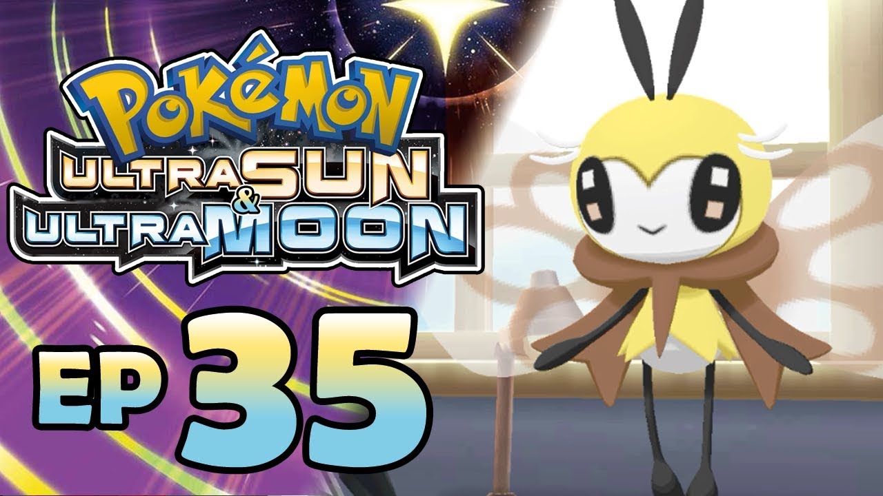 Pokemon Ultra Sun & Ultra Moon - [Part 35] VS Totem Ribombee! (Mina's ...