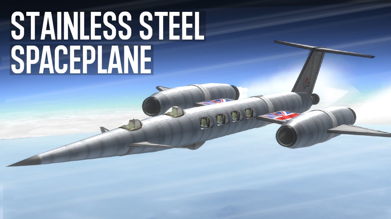 Stainless Steel SSTO (Fully Stock)! - KSP - YouTube