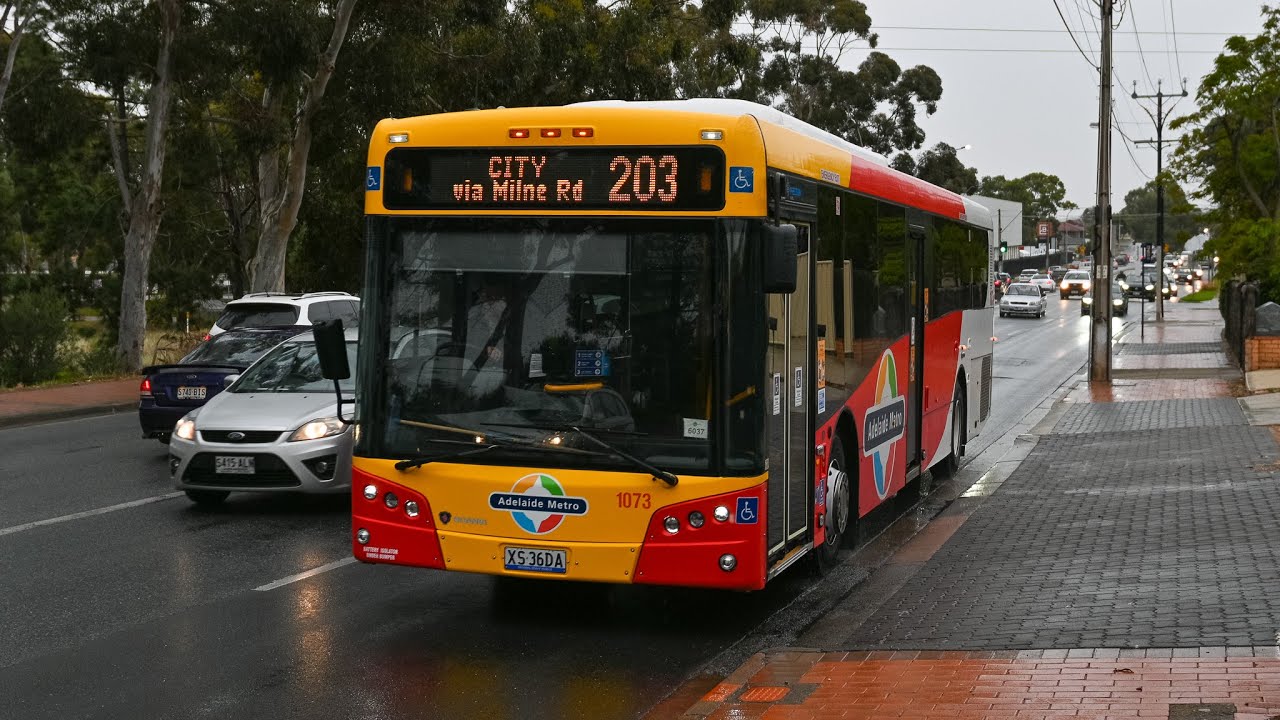 Torrens Transit Bus 1073 Scania K320UB, Bustech "VST" - YouTube