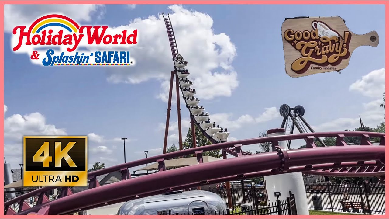 Good Gravy! - Midwest Thanksgiving Coaster- 4K Off-Ride | Holiday World ...