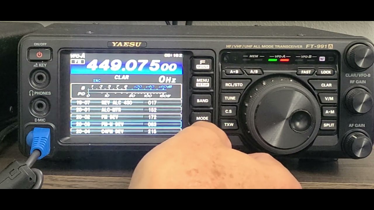 service menu for Yaesu 991A menu de servicio de Yaesu 991A ...