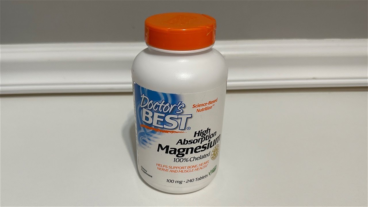 Doctor's Best High Absorption Magnesium Tablets - 240 count - YouTube