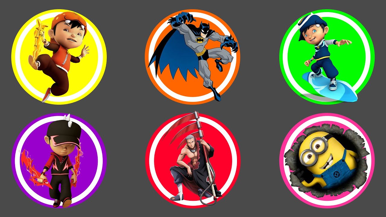 Boboiboy Galaxy : Boboiboy Halilintar, Boboiboy Petir, Batman, Akatsuki ...