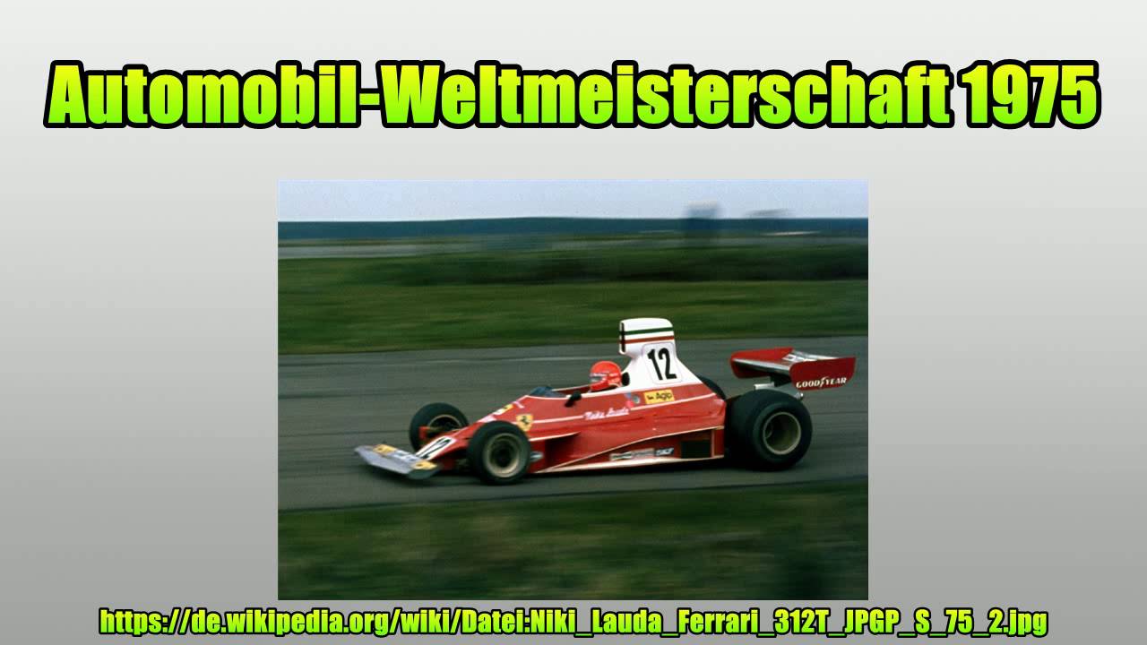 Automobil Weltmeisterschaft 1975 - YouTube