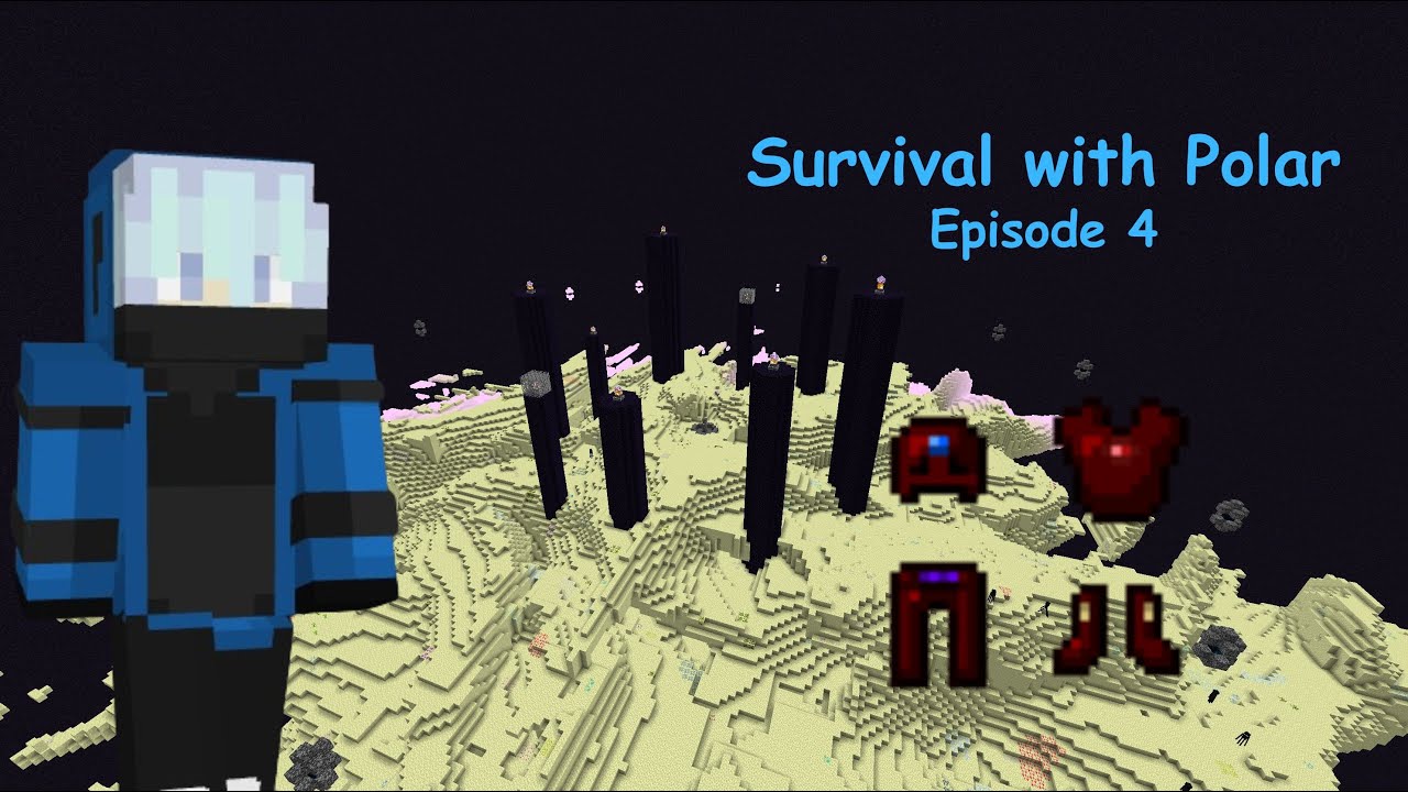 Gem Armor and End Fight - Minecraft Survival with Polar Ep 4 - YouTube