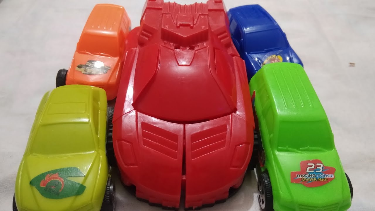 Spider-Man cars racing car driving Cars colour car Force racer cars ...