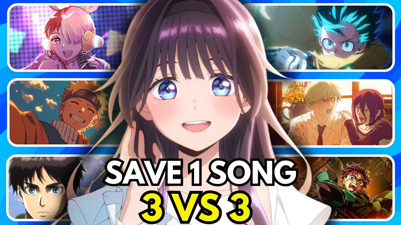 ANIME SONGS BATTLE | 3 VS 3 Which Group Do You Prefer? - YouTube