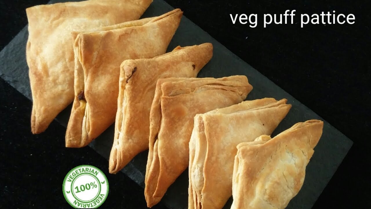 Veg puff pattice recipe|बाजार जैसी क्रिस्पी Veg puff|Bakery style puff ...
