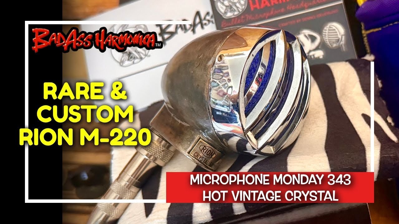 Full Custom & Rare Mic! Best Blues Harmonica Mics | Rion M-220 Bullet ...