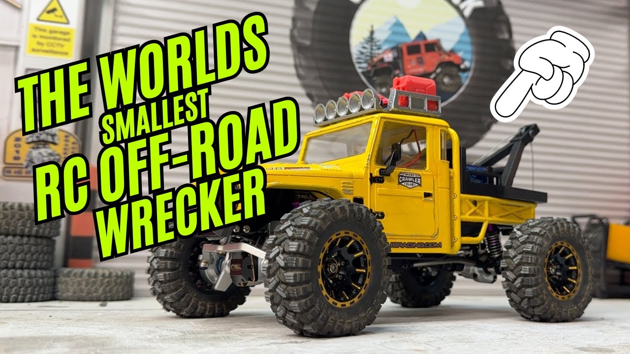 The Worlds smallest RC Off-Road Wrecker TRX4m Injora IR40 with working ...