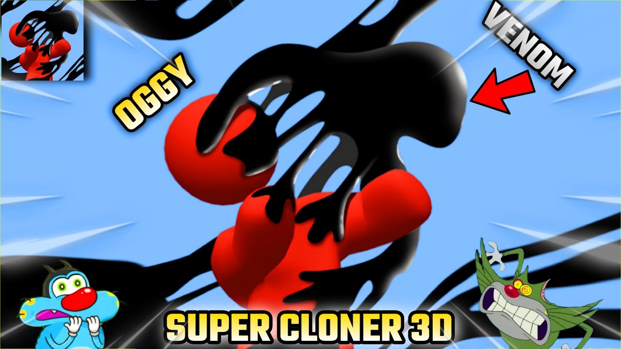 Oggy And Jack Playing Super Cloner 3D Game | With Bob And Shinchan ...
