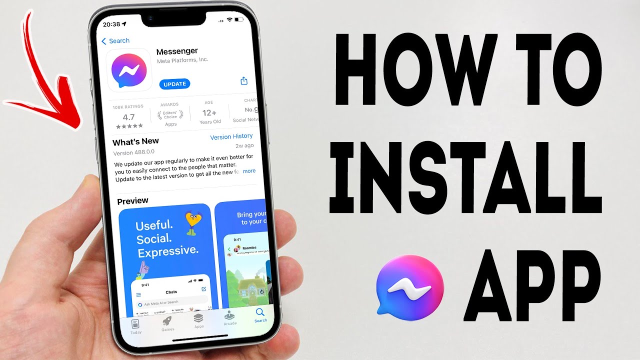 How To Install Messenger App On iPhone - Full Guide - YouTube
