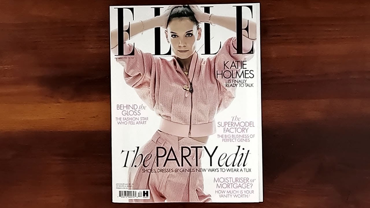 2019 December ASMR Magazine Flip Through: British Elle Katie Holmes ...