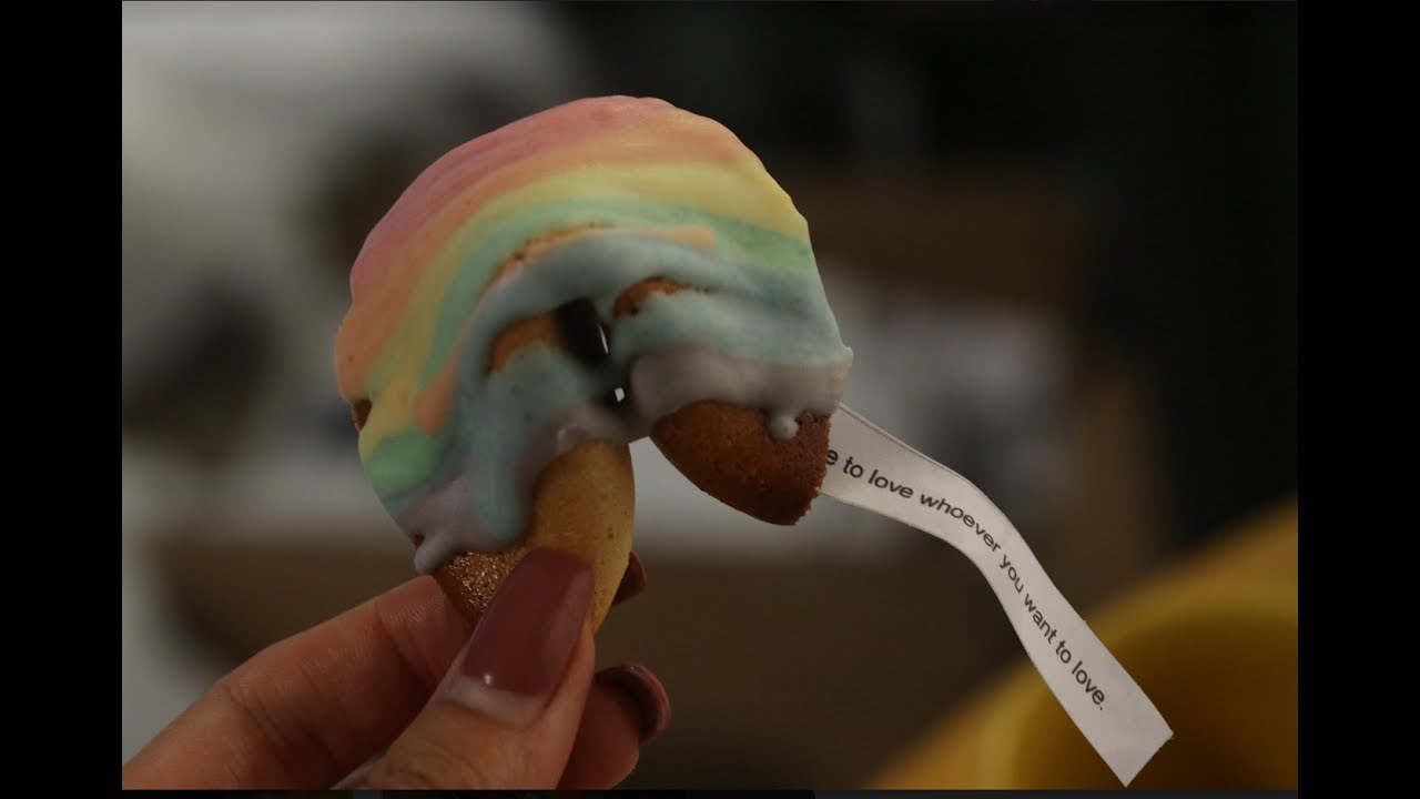 Rainbow Fortune Cookies - Recipe - Happy Pride Month! - YouTube