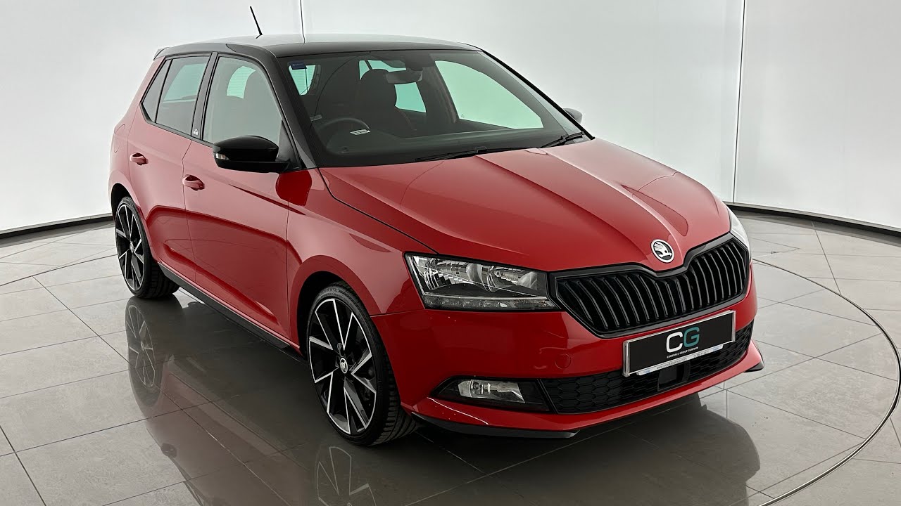 Red Skoda Fabia Monte Carlo DSG - YouTube