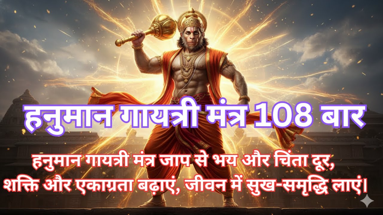 Hanuman Gayatri Mantra 108 Times | Experience Divine Blessings & Peace ...