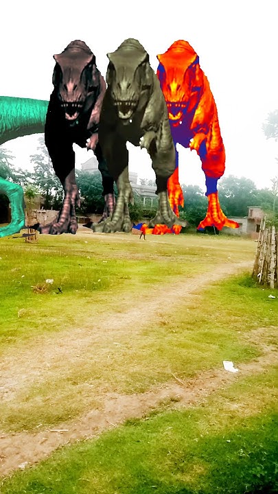 Big Dinosaur chase T-Rex chasing part- 266 #shorts #dinosaur #youtube # ...