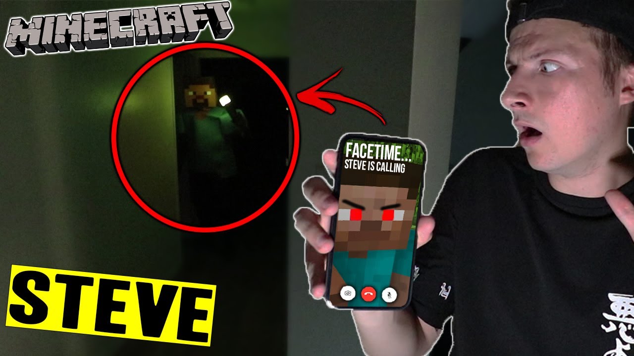 *SCARY* DO NOT CALL STEVE FROM MINECRAFT ON FACETIME AT 3 AM!! (HE CAME ...
