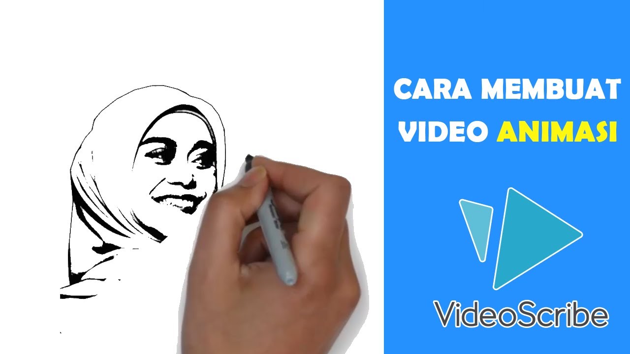 CARA MEMBUAT VIDEO ANIMASI BERGERAK NULIS SENDIRI - YouTube