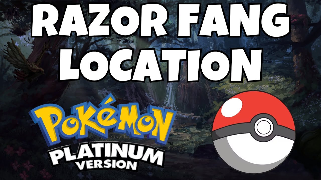 How To Find The Razor Fang In Pokemon Platinum | Pokemon Platinum ...