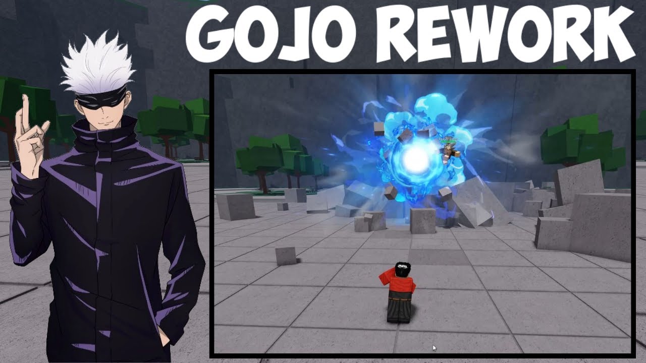 Gojo REWORK SHOWCASE strongest battlegrounds - YouTube